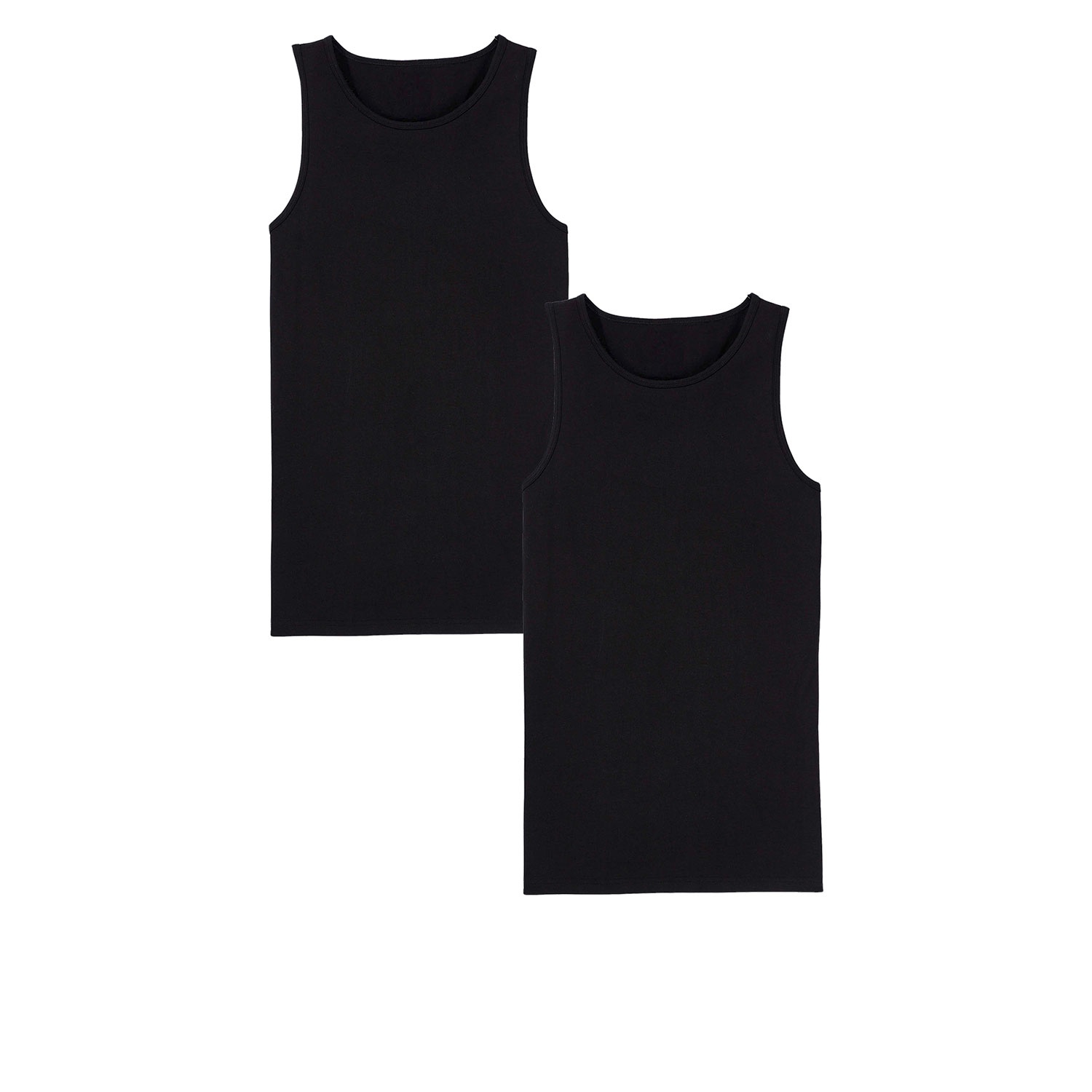 UP2FASHION BASICS, H Modal Unterhemden 2er, Schwarz, XXL | ALDI SÜD