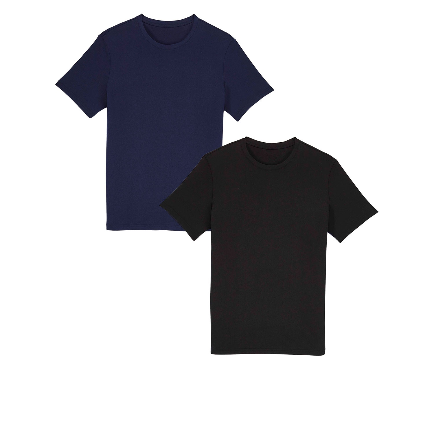 UP2FASHION BASICS, H T-Shirt 2er, Sch/Mar, L | ALDI SÜD