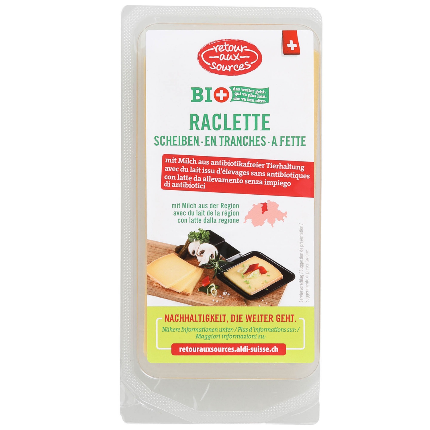 RETOUR AUX SOURCES BIO Raclette Scheiben | ALDI SUISSE