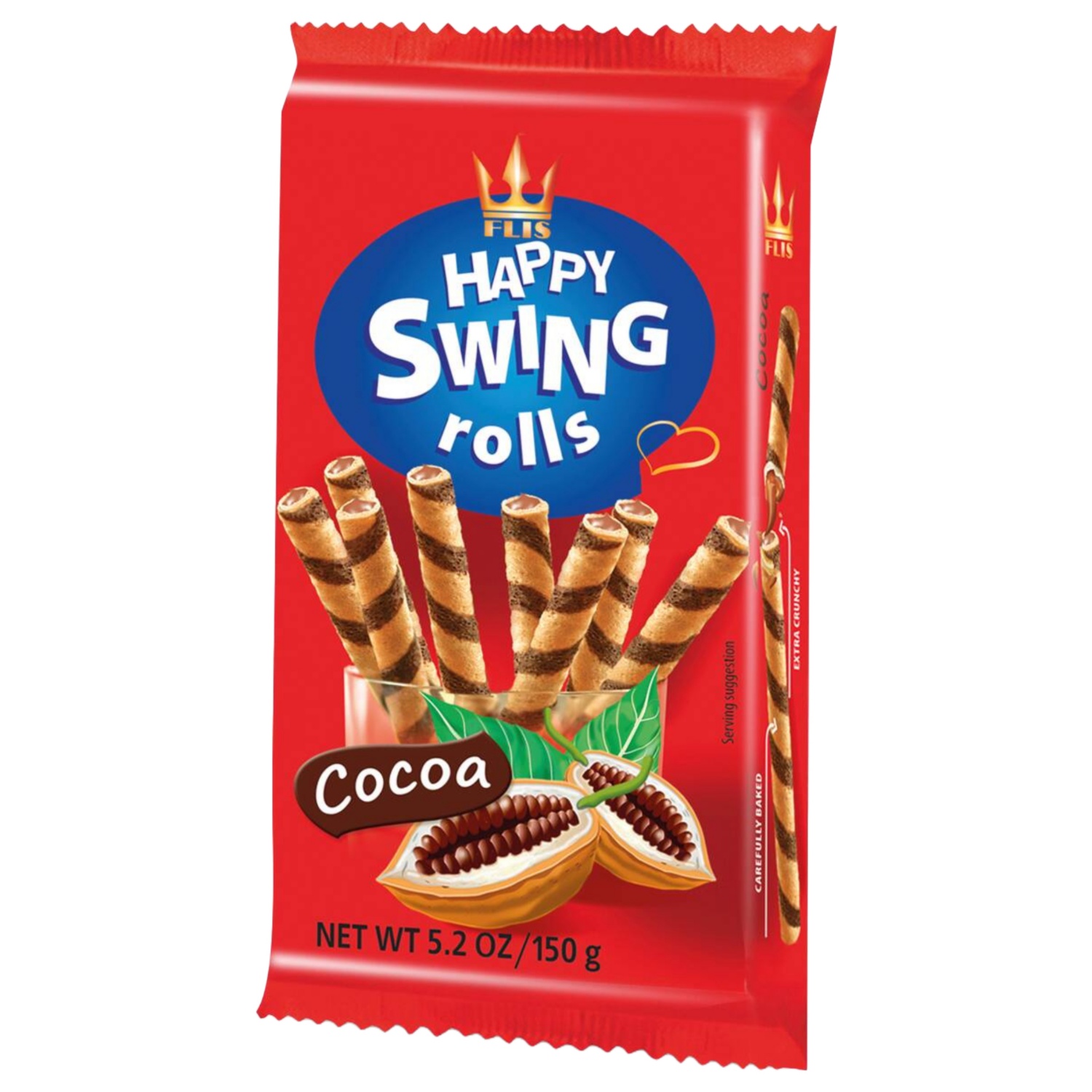 Happy Swing vafelj rolice, kakav | HOFER