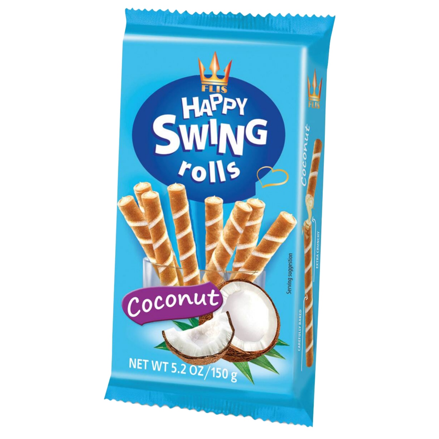 Happy Swing vafelj rolice, kokos | HOFER