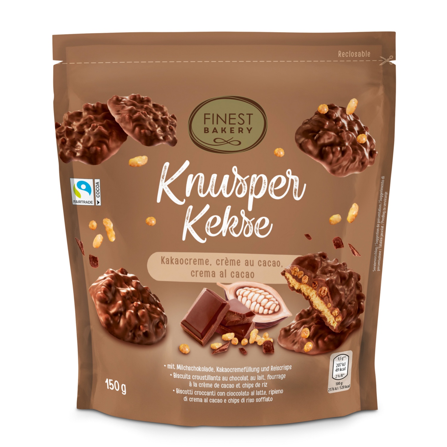 FINEST BAKERY Hrustljavi piškoti, kakav | HOFER