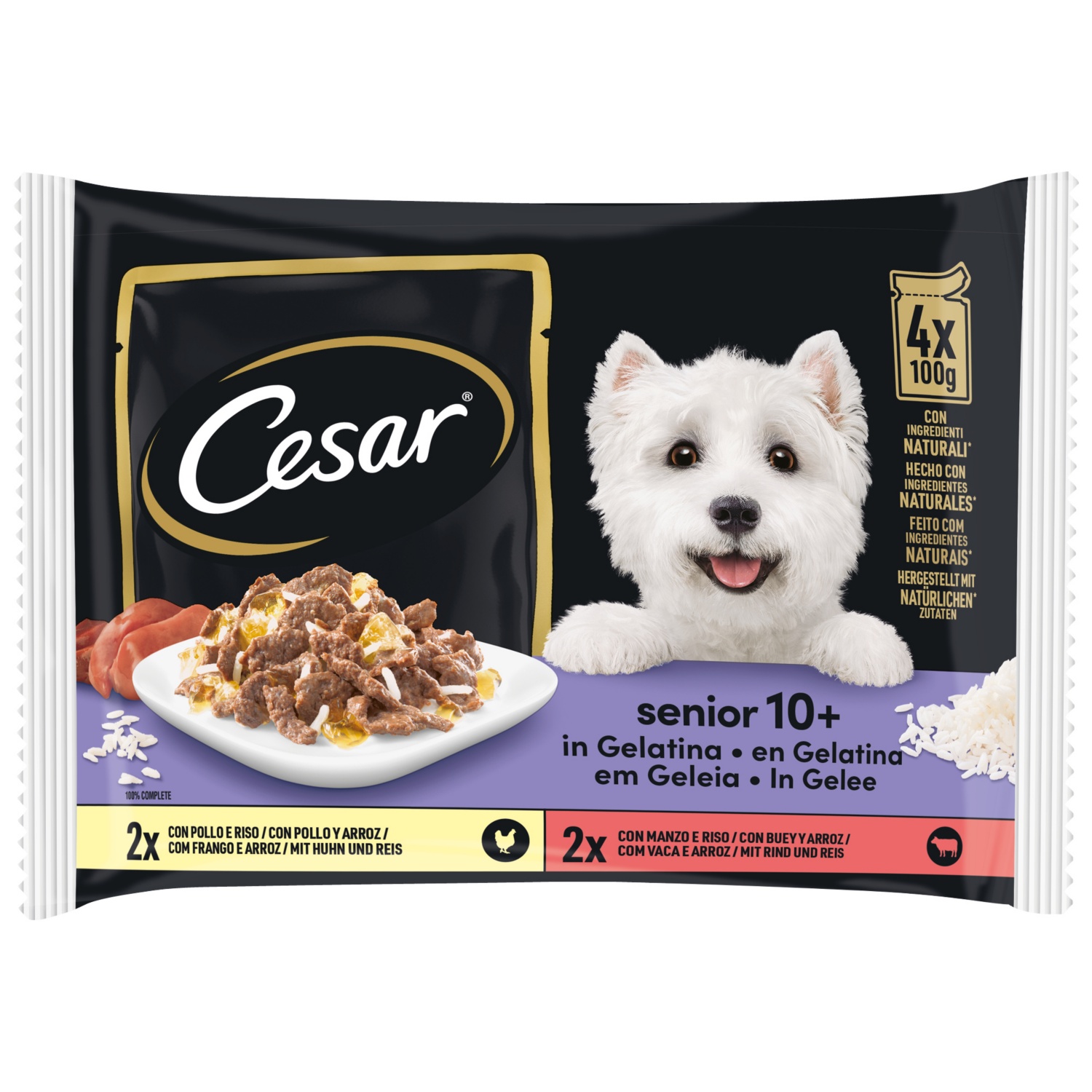 CESAR Nourriture pour chiens, en gelée Senior, 4x100g | ALDI SUISSE