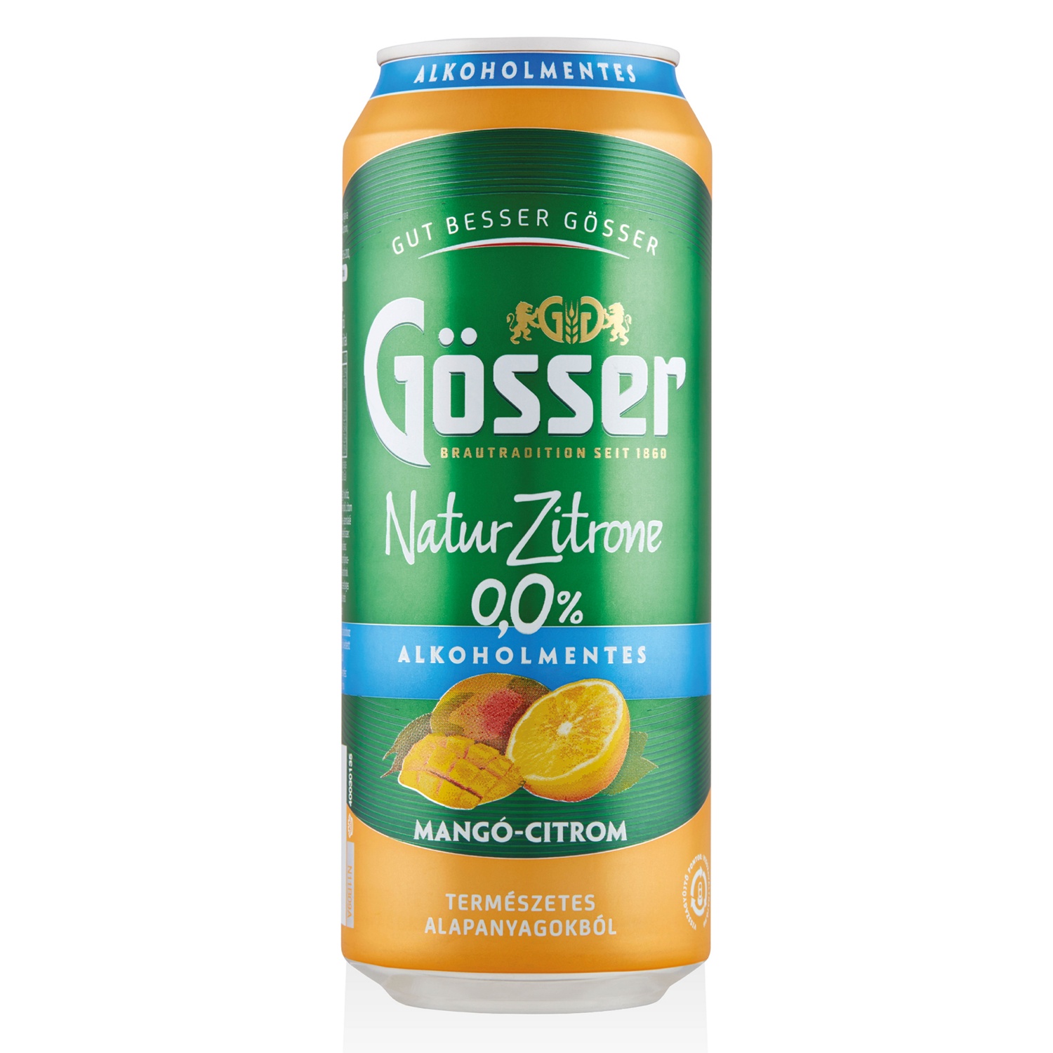 GÖSSER Natur Zitrone Radler, mangó-citrom, 0,5 l | ALDI