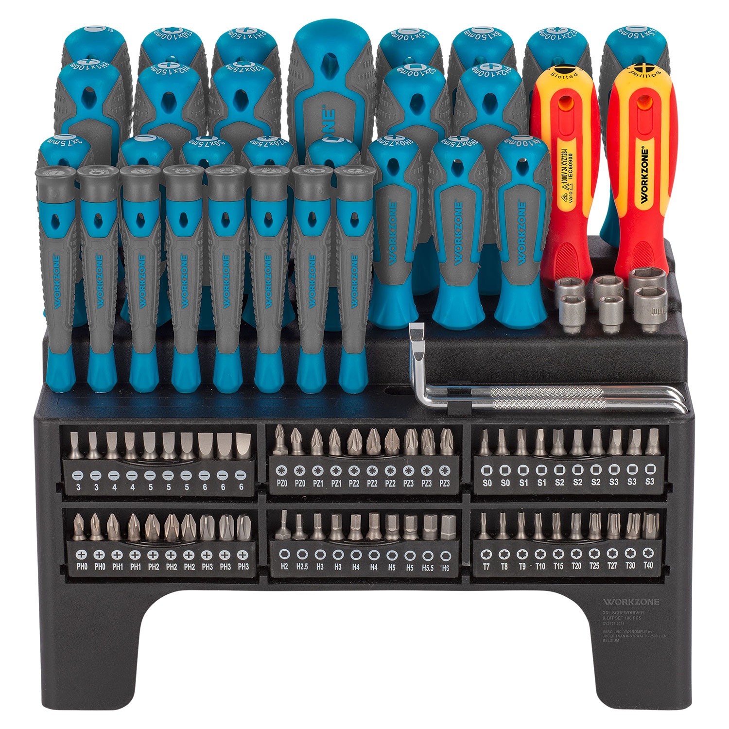 WORKZONE XXL Schraubendreher- und Bit-Set, 100-tlg. | ALDI SÜD