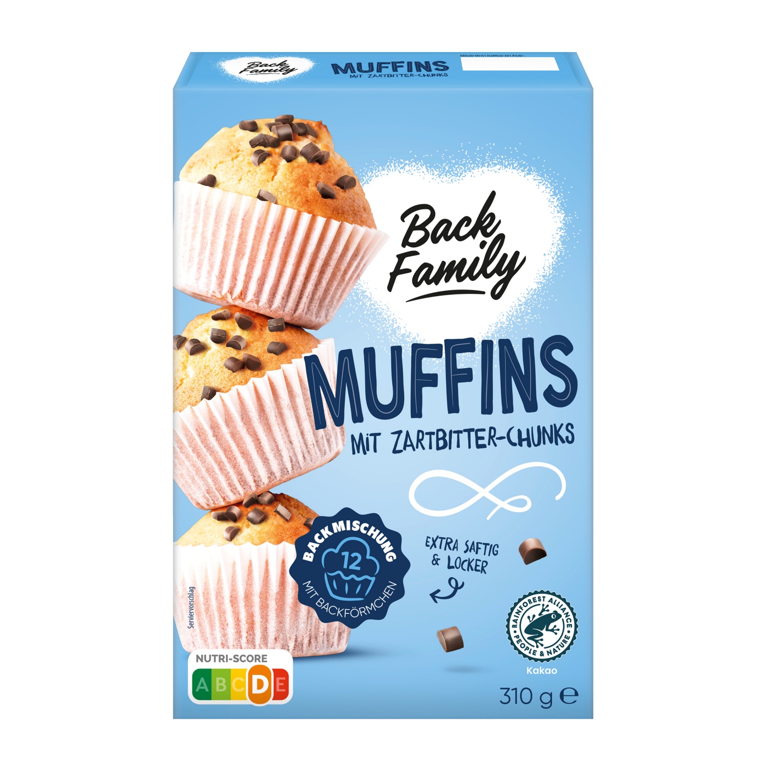 BACK FAMILY Backmischung 310 g, Muffins | ALDI SÜD