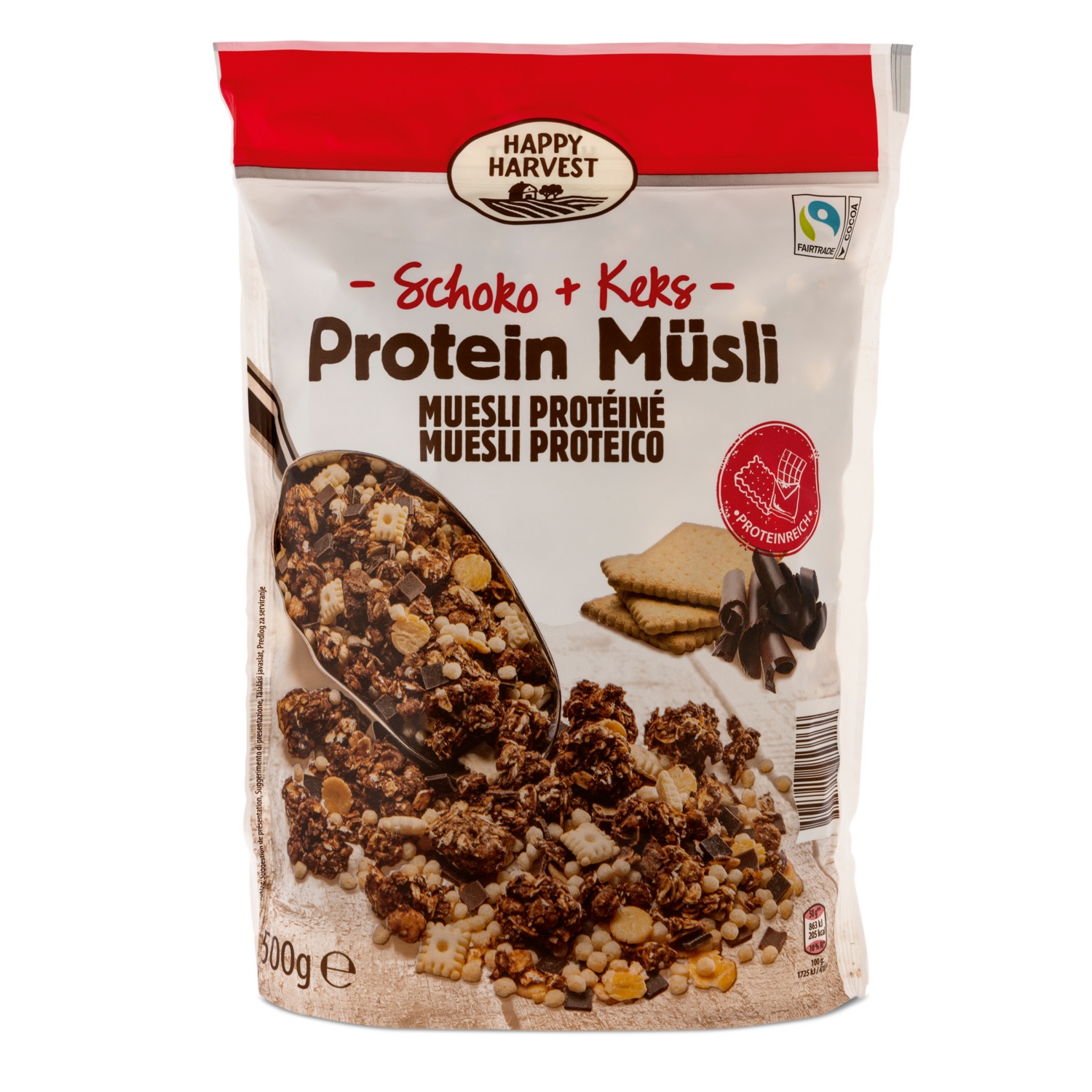 HAPPY HARVEST Muesli proteici con biscotti e cioccolato | ALDI